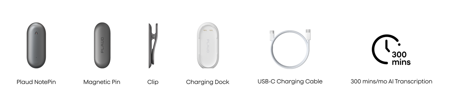 Plaud NotePin - Wearable AI Note-taker